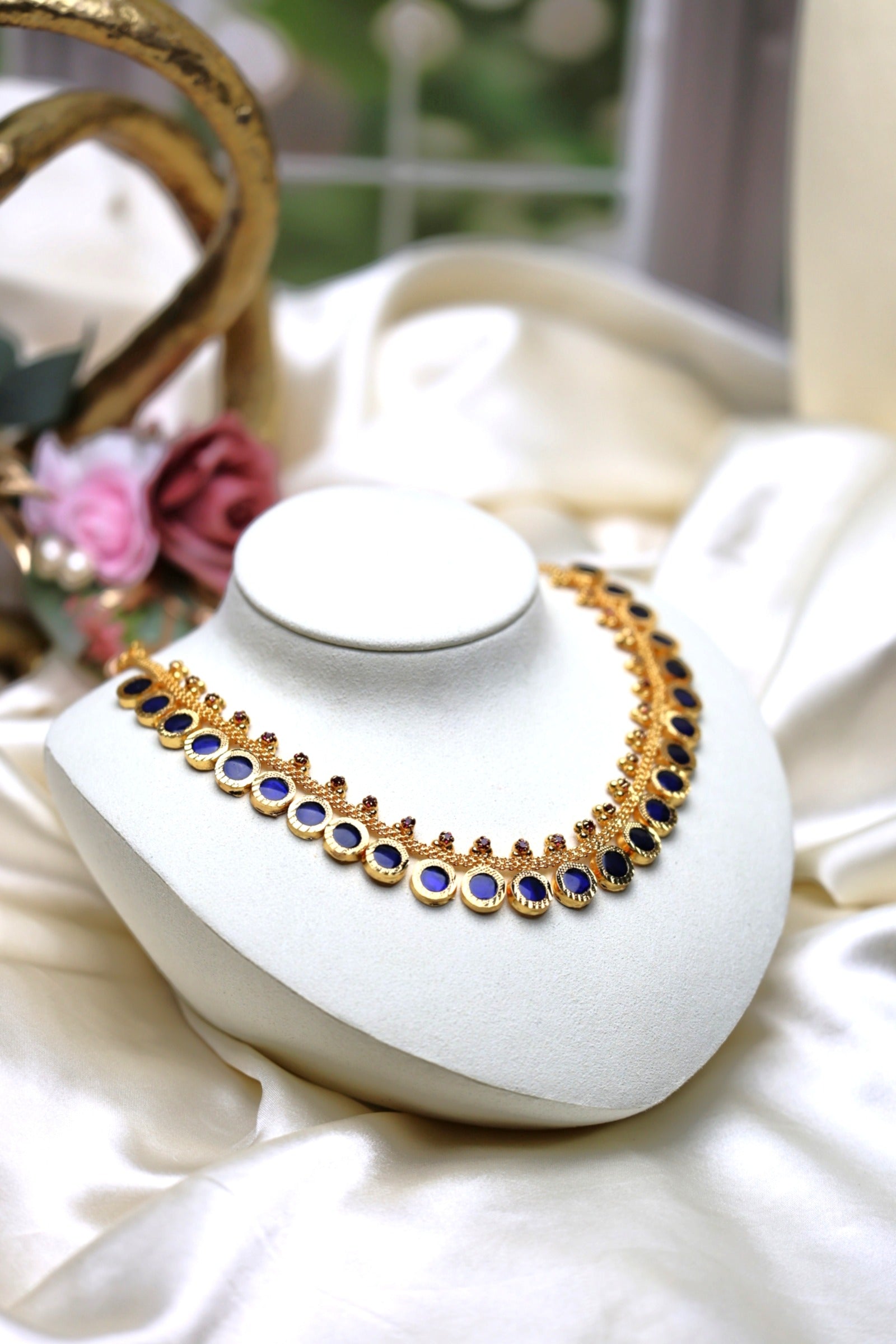 Kerala style Necklace - Circle Design [11829] – Arnish Designs