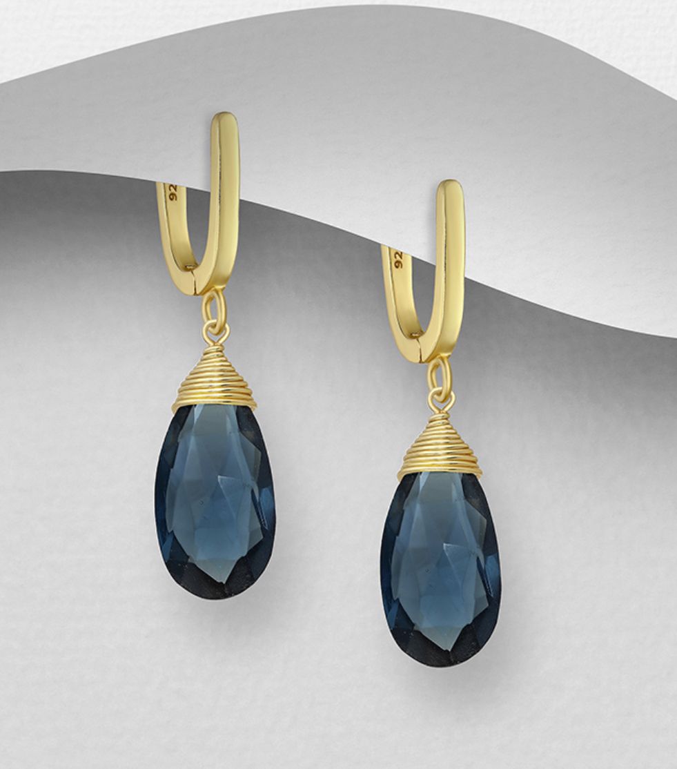 92.5 Silver Gem Drop – Arnish Designs