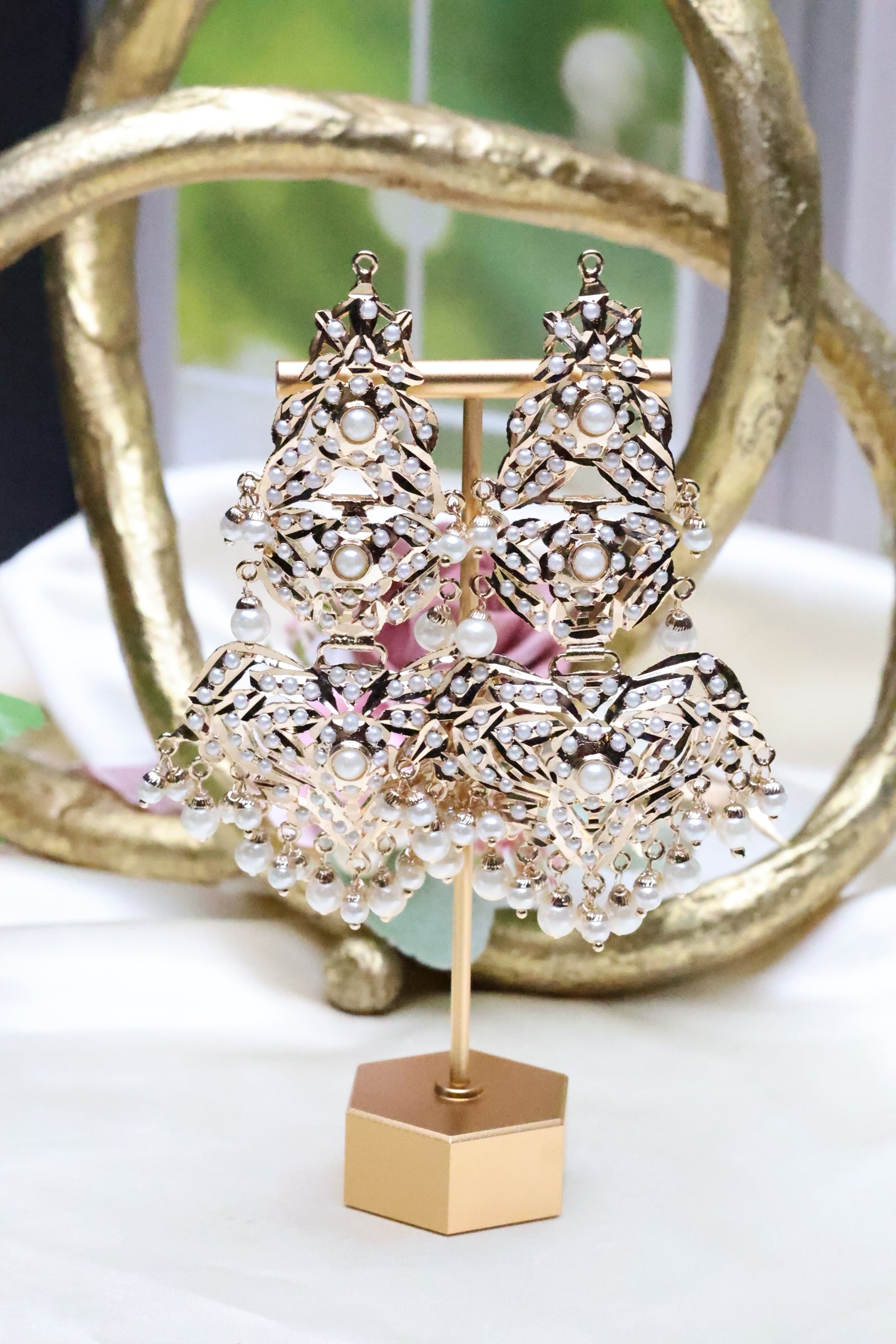 Jadau Statement Earrings [11018] – Arnish Designs