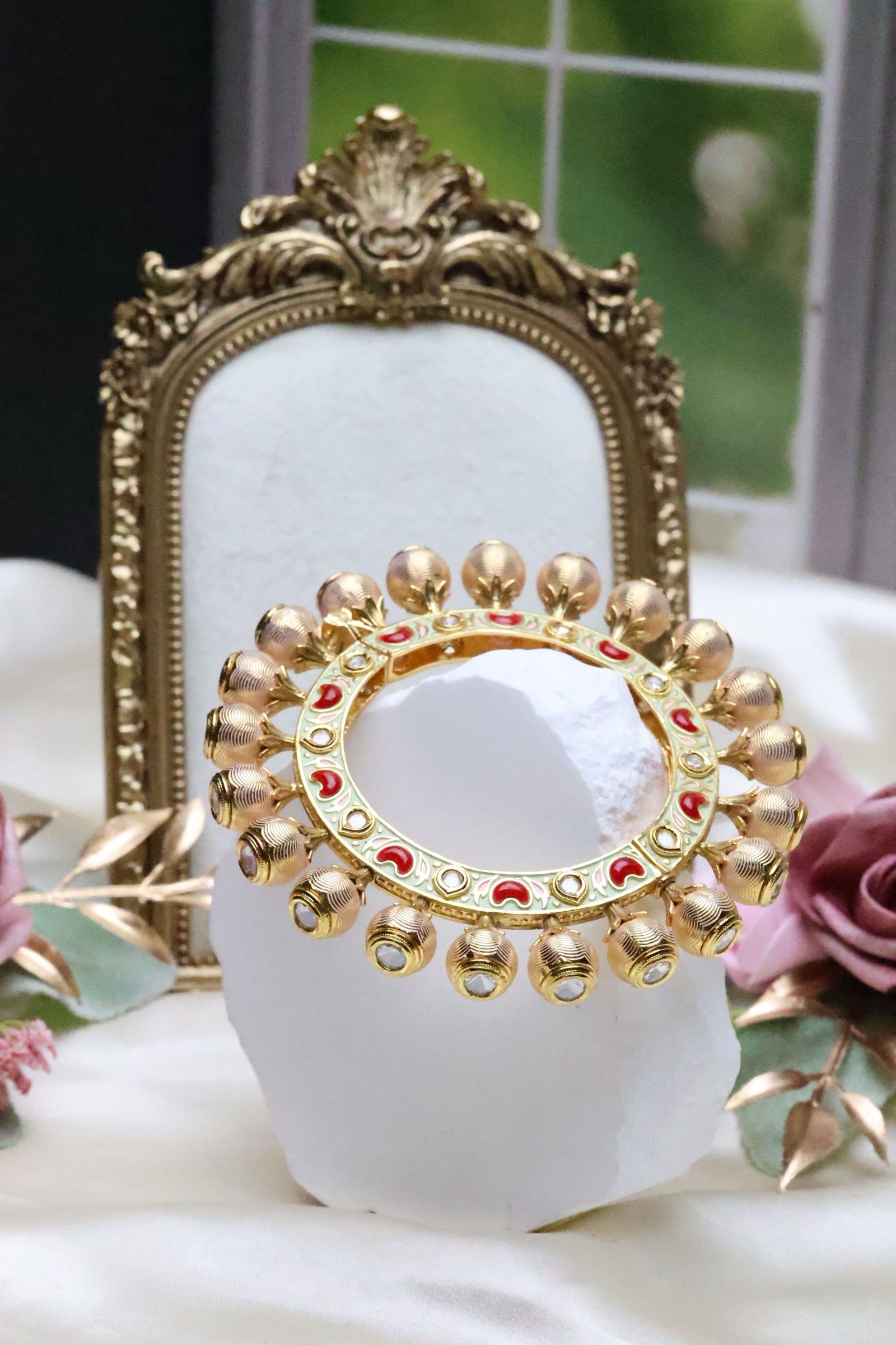 SINGLE Meenakari Pacheli Bangle [3183] – Arnish Designs