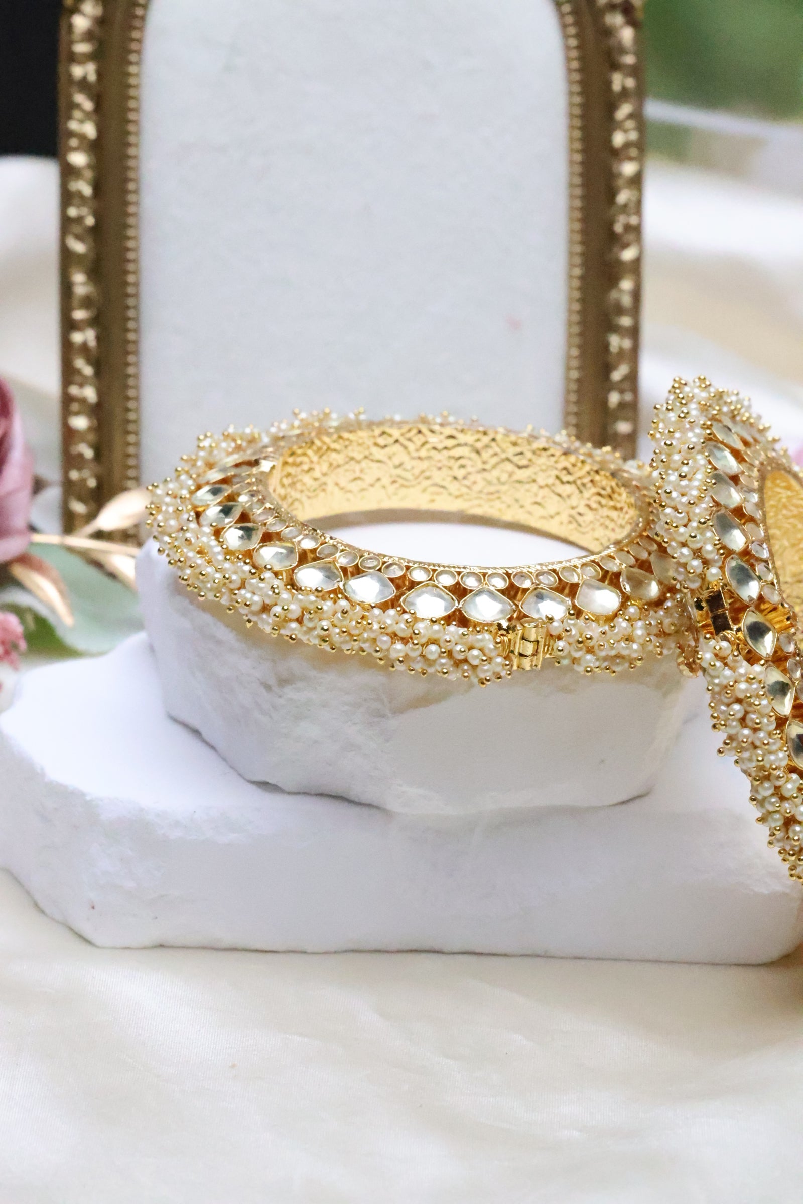 Statement Pachi Kundan Kada [5520] – Arnish Designs